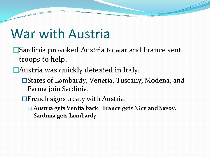 HISTORY OF ITALY A brief introduction to the
