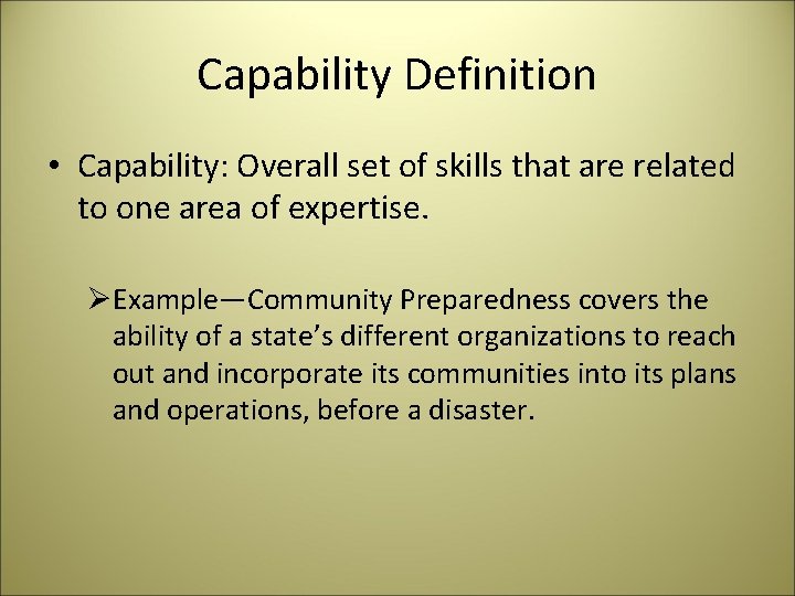 Capability Cliff Note Series HPP Capability Overview What