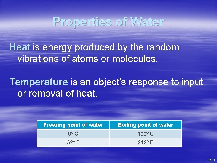Seawater Chemical Properties Phases of Substances 2 83