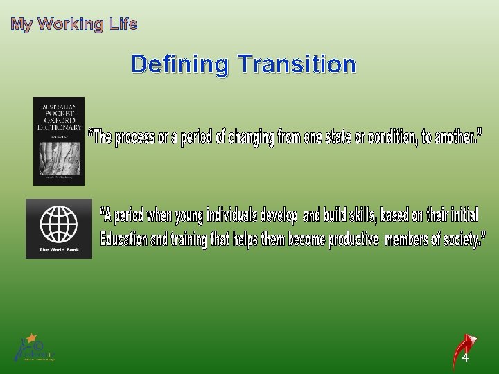 Vocational Education and Training Toolbox Series My Working