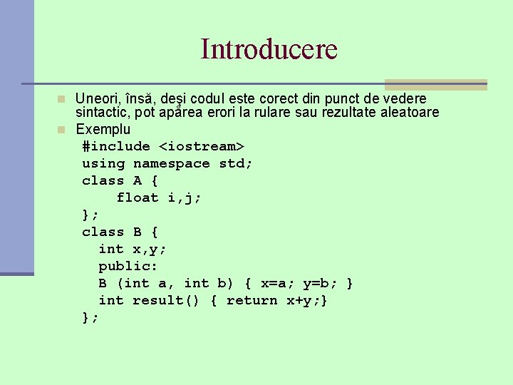 Standard C Programarea calculatoarelor i limbaje de programare