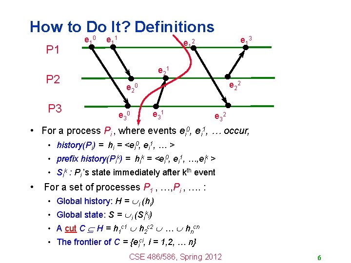 CSE 486586 Distributed Systems Global Snapshots Steve Ko