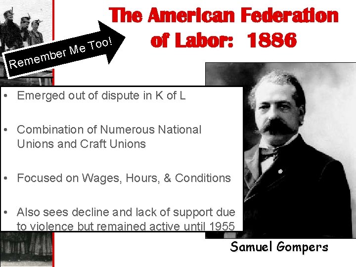 Labor Force Distribution 1870 1900 The Worker Immigrants