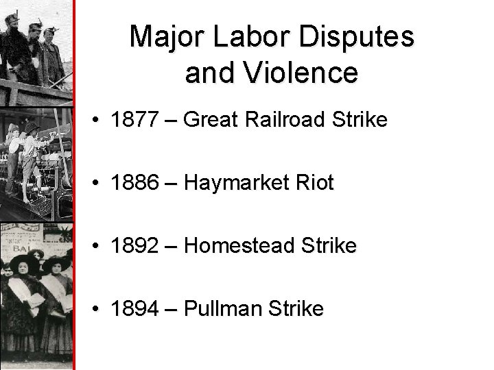 Labor Force Distribution 1870 1900 The Worker Immigrants