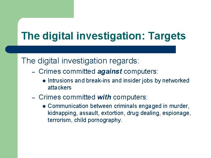 Computer Forensics and Digital Investigation a brief introduction