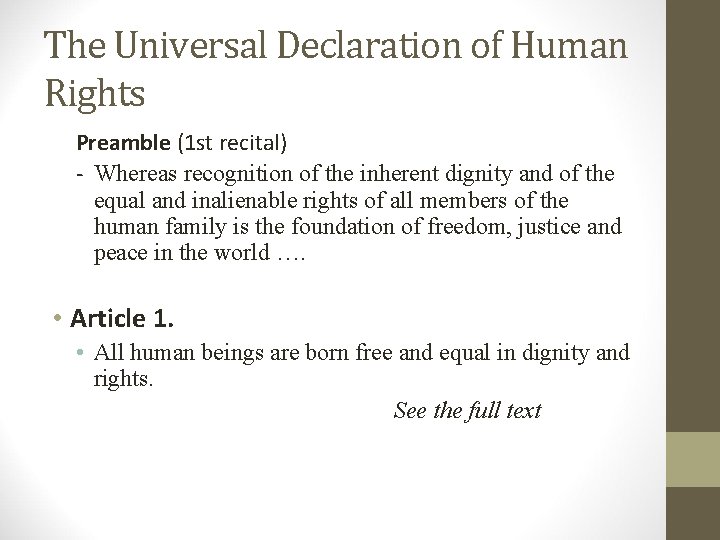Diritti Umani Human Beings Human Rights Introduction to