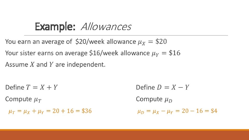 6 2 Transforming and Combining Random Variables HW