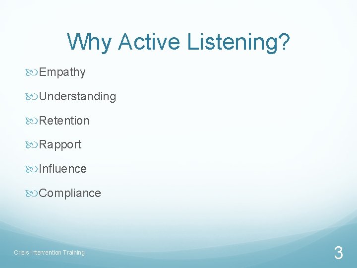 Active Listening Skills Crisis Intervention Training Albuquerque Police
