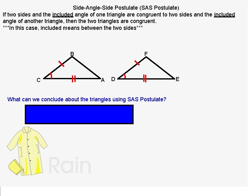 Triangle Congruence By Sss And Sas Learning Target
