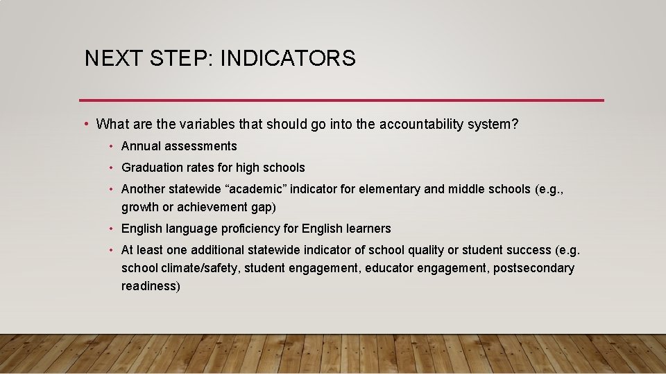 CREATING A NEW ACCOUNTABILITY SYSTEM MARIANNE PERIE UNIVERSITY
