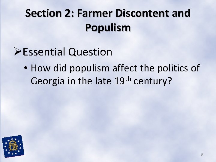 Chapter 18 Bourbons Populists and Progressives STUDY PRESENTATION