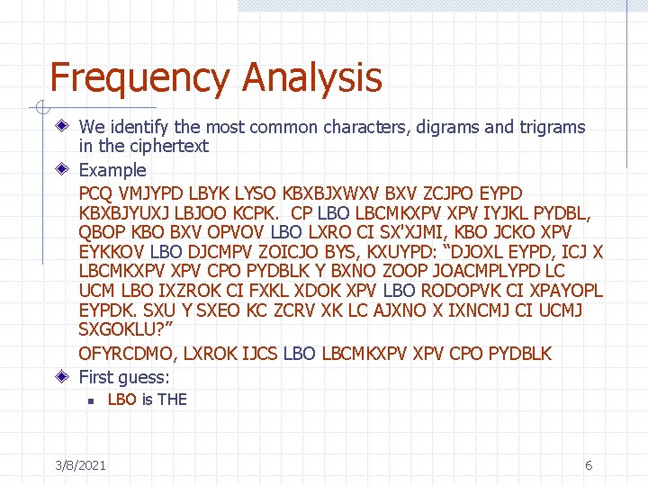 Cryptography Computations plaintext encrypt ciphertext By Jorge L
