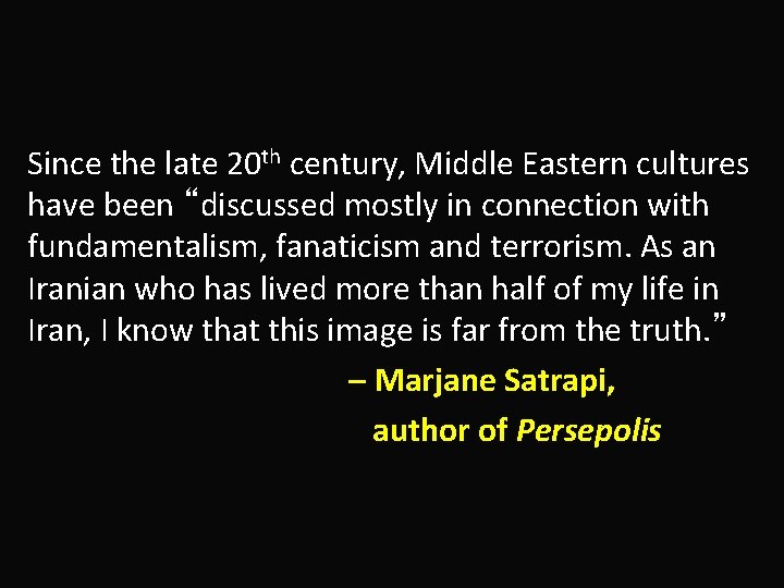 INTRODUCTION TO PERSEPOLIS Table of Contents 1 2