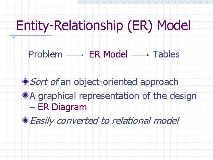 CS 122 Using Relational Databases and SQL Introduction