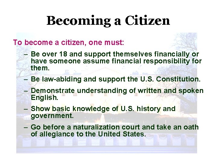 Chapter 6 Section 3 Rights and Responsibilities of