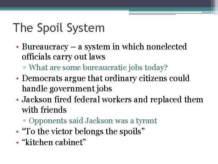 Equal protection and equal benefits Andrew Jackson What