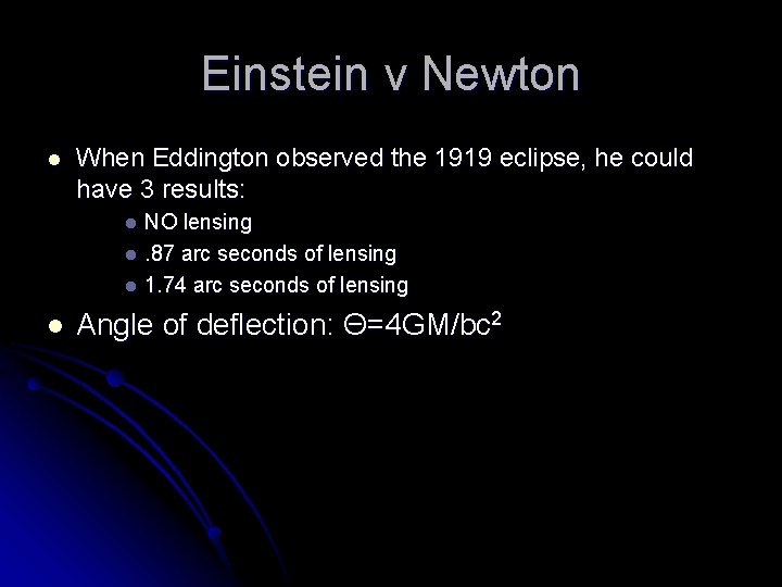 Gravitational Lensing By Shawn Carney What is Gravitational