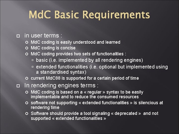 Graphic interface External viewable coding Text Editor Internal