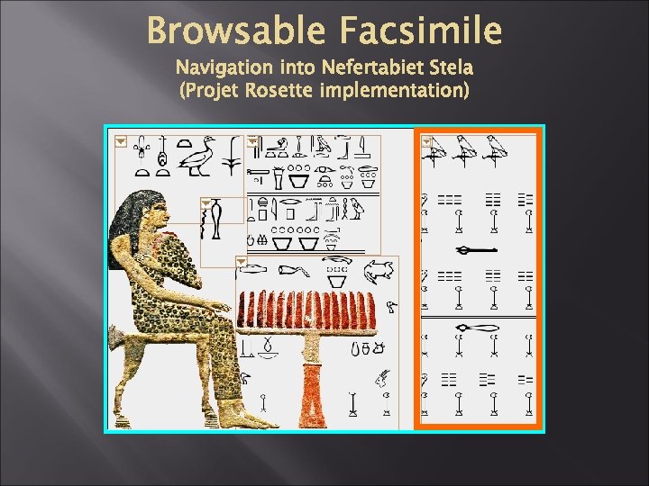 Graphic interface External viewable coding Text Editor Internal