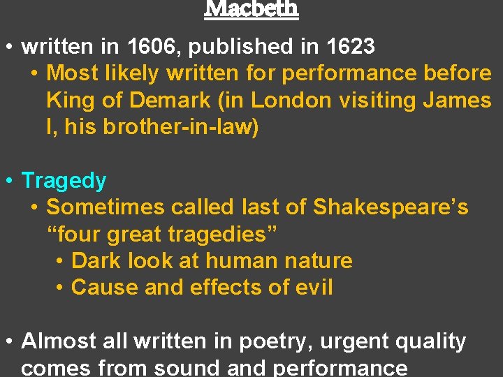 Bell Ringer Macbeth Day 1 The word cloud