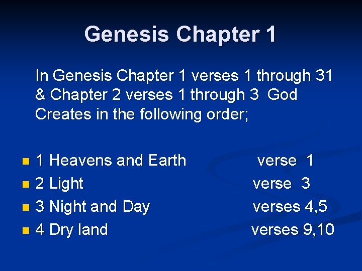 Hard Questions about Genesis Is there a major