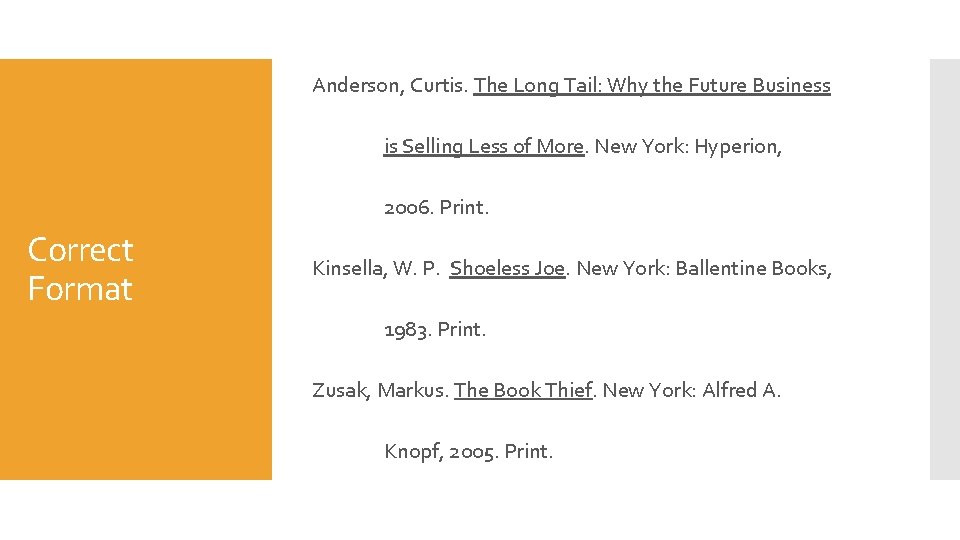 MLA Formatting Bell Ringers 8 th Grade English