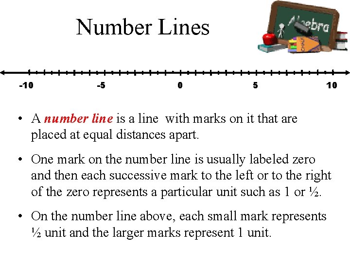 Real Numbers And The Number Line Section 1