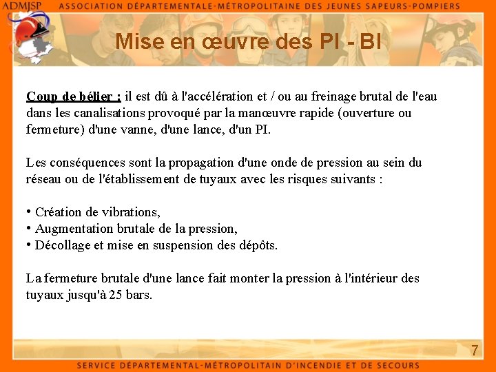 MISE EN UVRE ET VERIFICATION DES PI BI