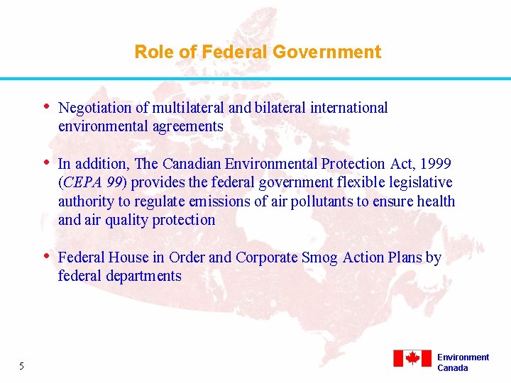 Overview of Canadas Air Quality Activities by Peggy