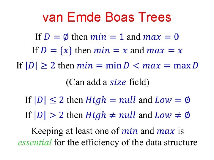 van Emde Boas Trees Dynamic Predecessors Uri Zwick