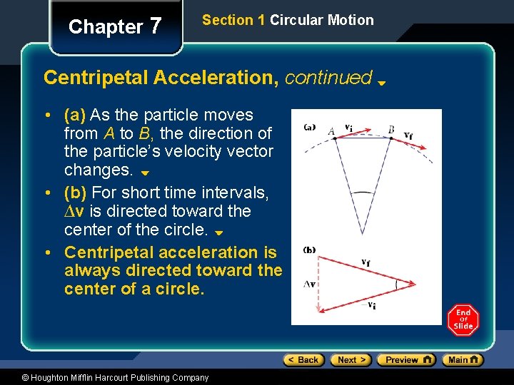 Chapter 7 Section 1 Circular Motion Preview Objectives