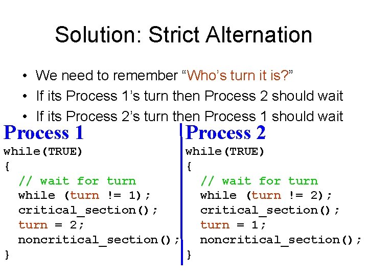 Operating Systems Busy Waiting Algorithms Lecture 11 Lock