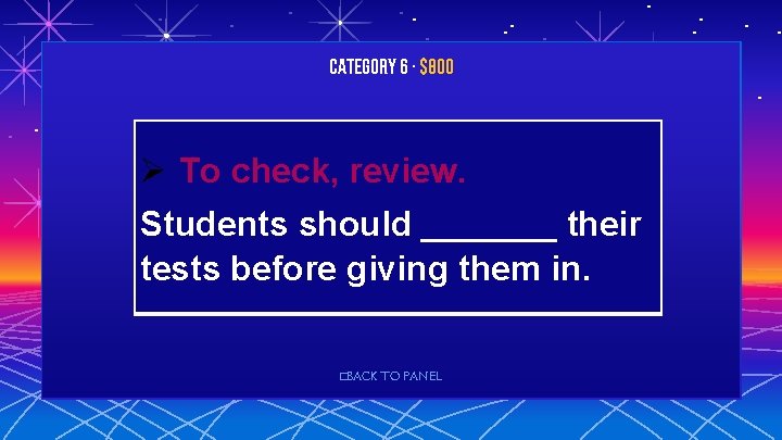 Phrasal verbs Phrasal Verbs Jeopardy 1 Begin the