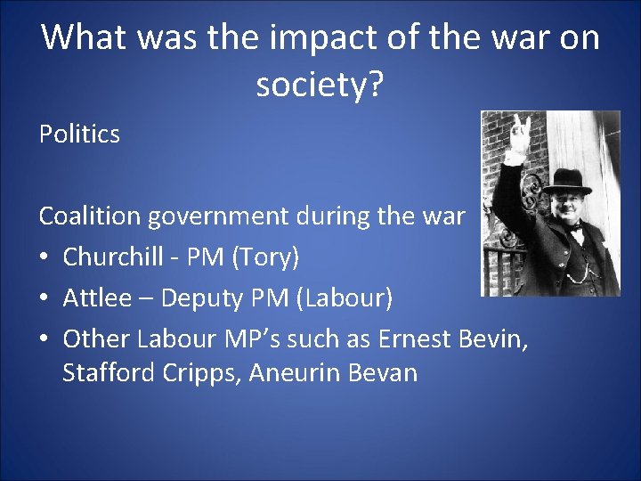 Britain 1945 1990 Britain in 1945 What were