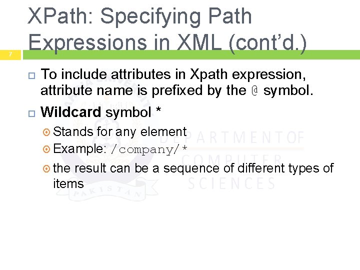 ADVANCED DATABASES 1 XML Query Languages Extracting from