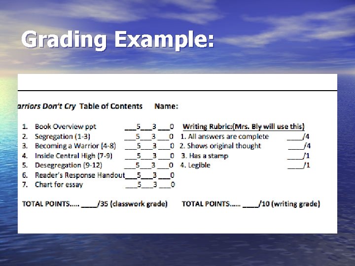 Back to School Night 2017 2018 English 4