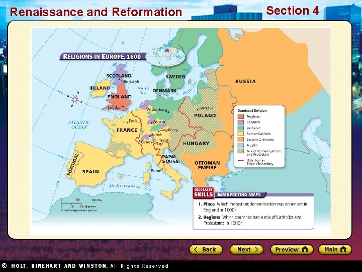 Renaissance and Reformation Section 4 Instructional Objective 582013