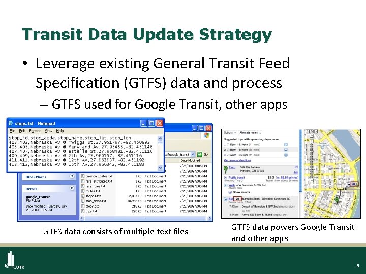 Development of a Regional Public Transportation GIS Architecture