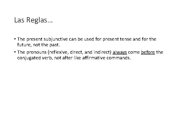 El Subjuntivo Las Reglas La Formacin y WEDDING