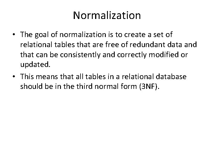 Database Systems Lecture 17 Chapter 10 Normalization Bad