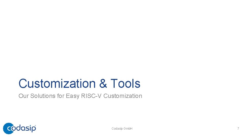 Introduction to Codasip and RISCV IP BK Series