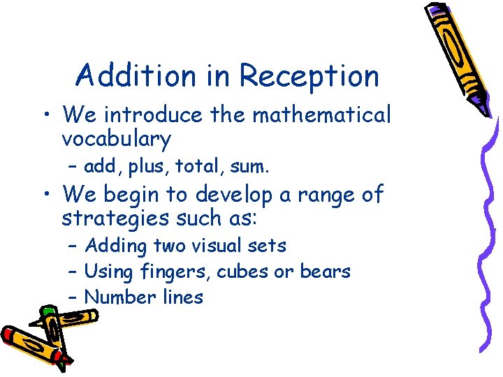Numeracy Evening Numbers and Adding Reception Numbers Recognising