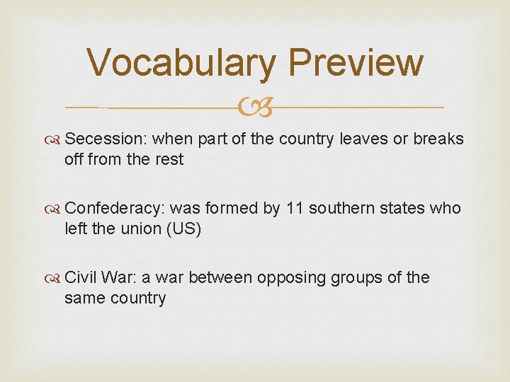 Chapter 5 Lesson 4 Civil War Begins EQ