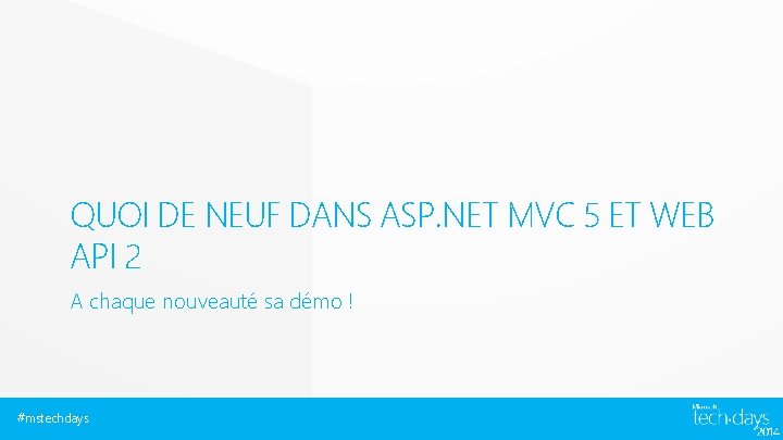 ASP NET MVC 5 et Web API 2