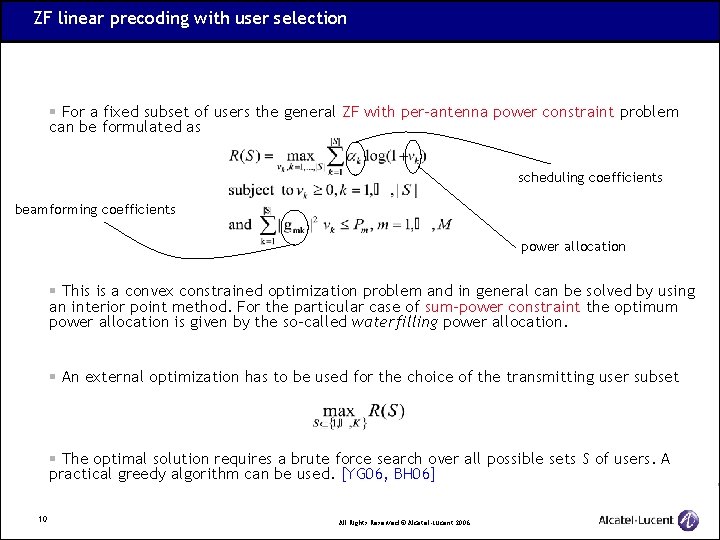 Mimo Multiuser Schemes For Downlink Transmissions Theoretic Bounds
