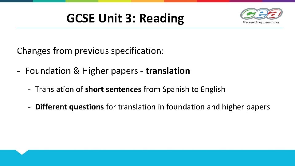 GCSE Spanish Revised First teaching from September 2017