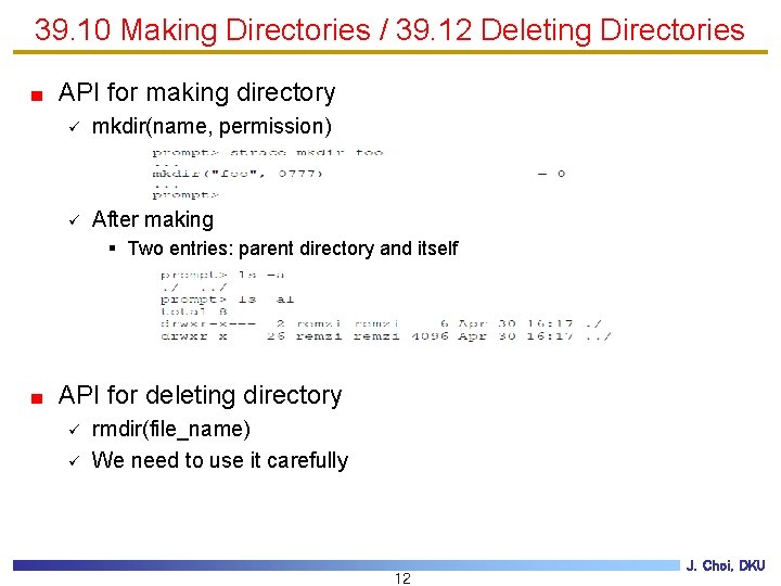 Lecture Note 10 File System Basic May 2016