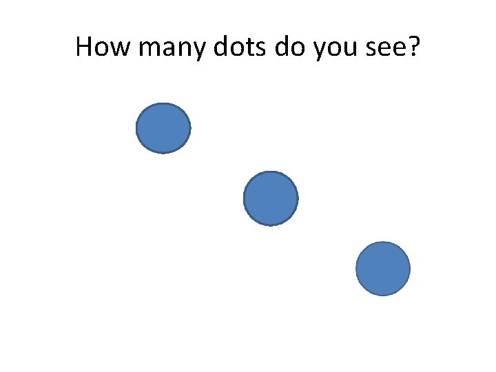 Kindergarten Number Fluency How many dots do you