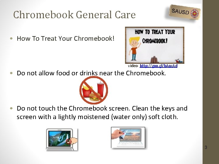 Learning about your Chromebook The Chromebook looks and