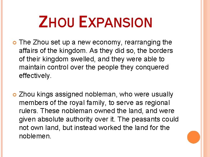 CHINA OVERVIEW A BRIEF HISTORY OF CHINESE DYNASTIES